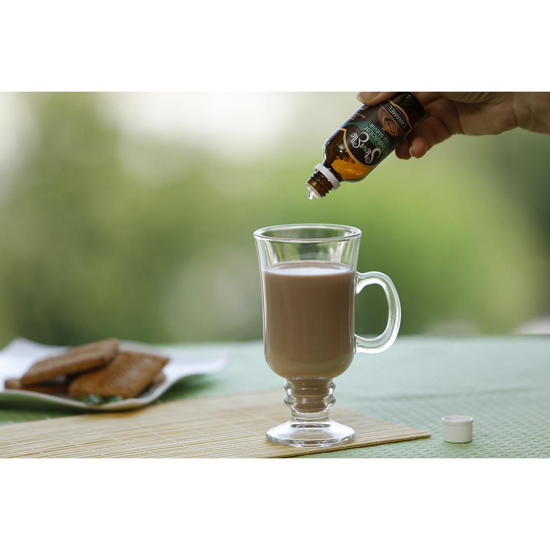 Indulcitor SteviElle cu stevia si aroma naturala de caramel, 10ml, 100 ...