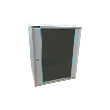 Rack 19'' de perete, 15U 600x600, usa din sticla, panouri detasabile si ...