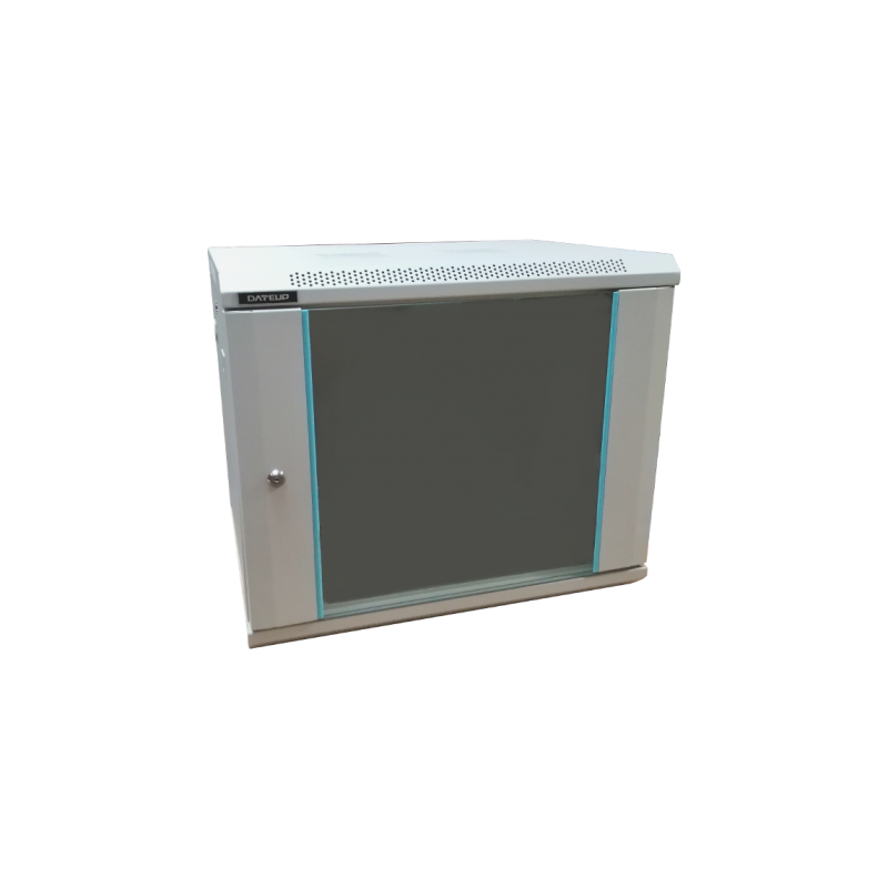 Rack 19'' de perete, 9U 600x600, usa din sticla, panouri detasabile si ...