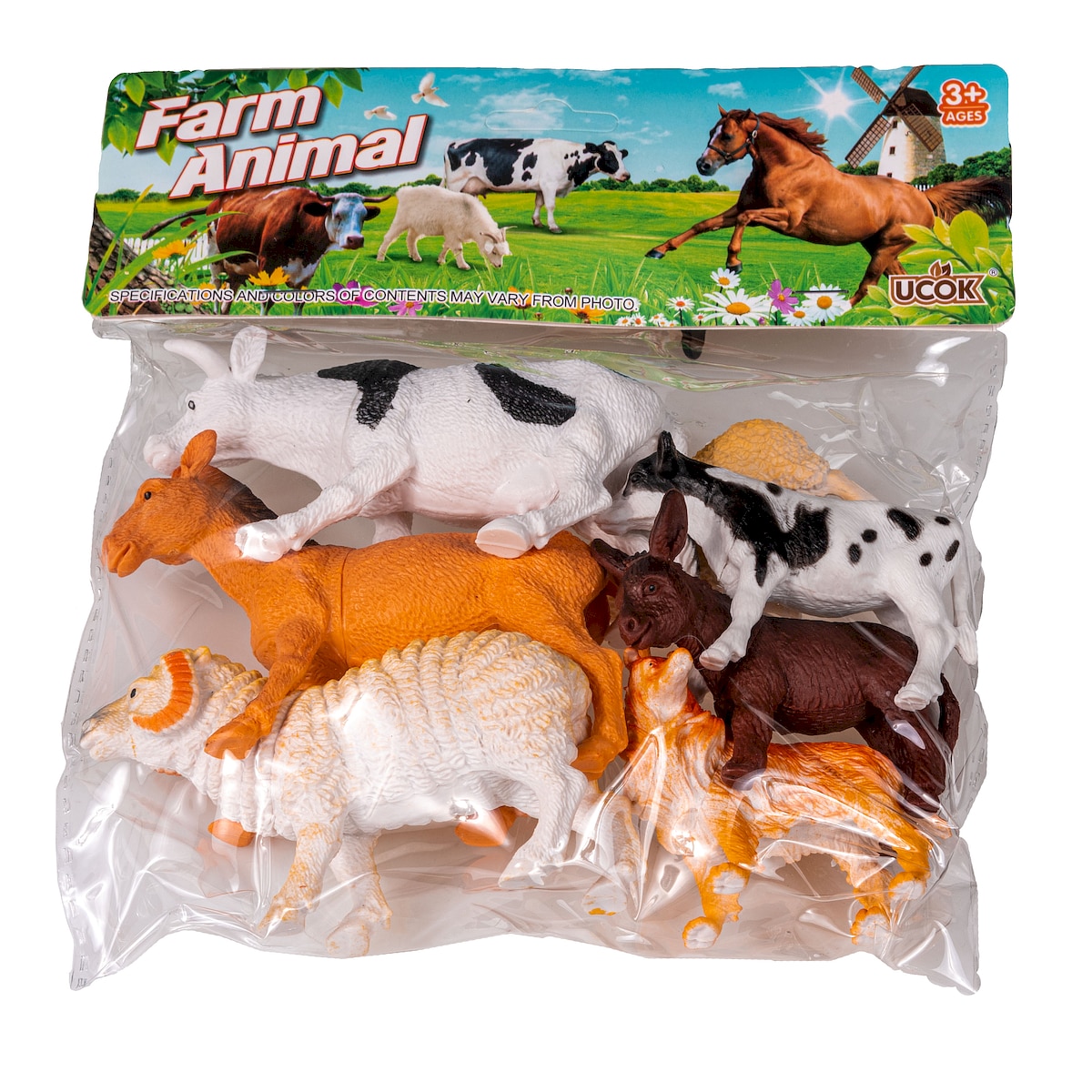 Set 7 figurine Smily Play, animale de ferma, Multicolor - eMAG.ro