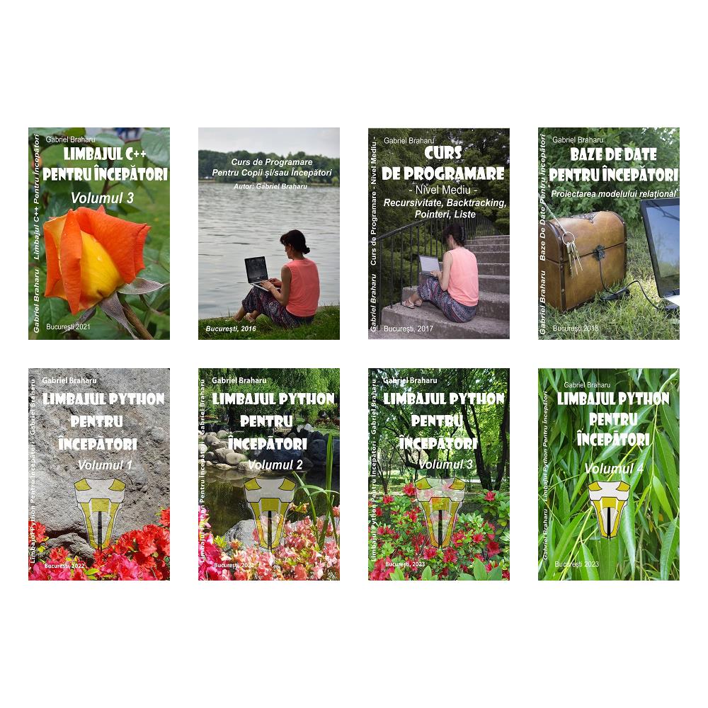 Set de 8 Carti Programare Incepatori (427), Gabriel Braharu, Colectia ...