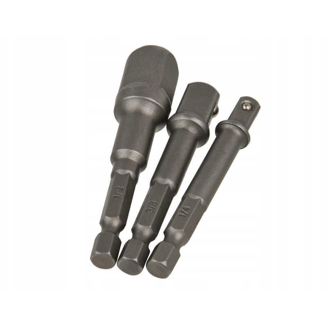 Set 3 adaptoare pentru filetanta 1/2, 1/4, 3/8, Silver - eMAG.ro