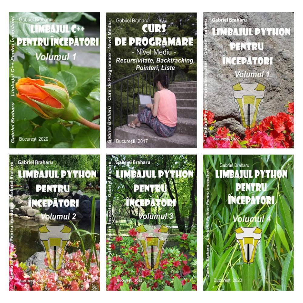 Set de 6 Carti Programare Incepatori (145), Gabriel Braharu, Colectia "Invata programare singur ...