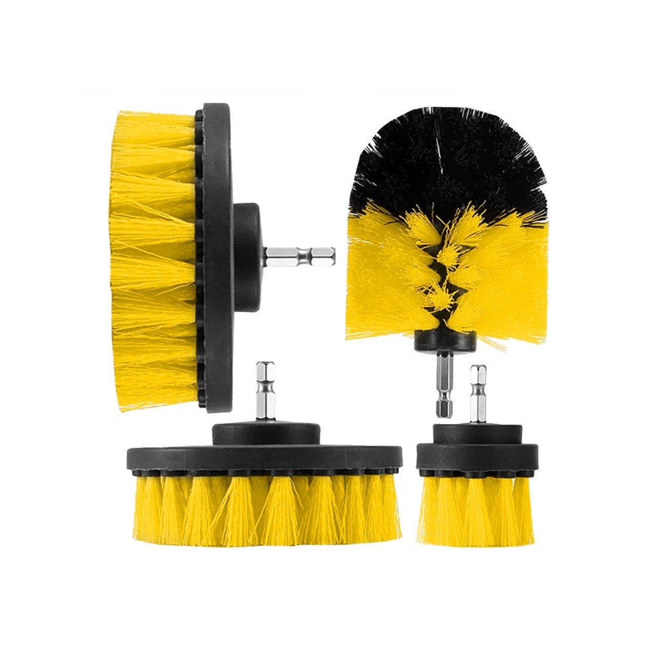 Set perii curatare, 4 piese, Silver - eMAG.ro