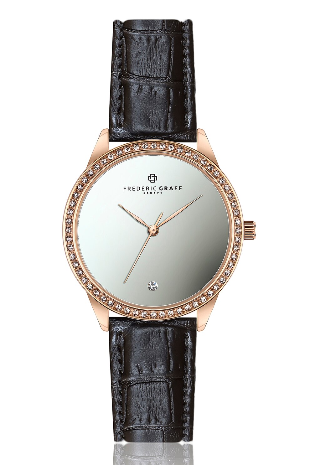 Frederic Graff, Часовник с кожена каишка, Черен - eMAG.bg