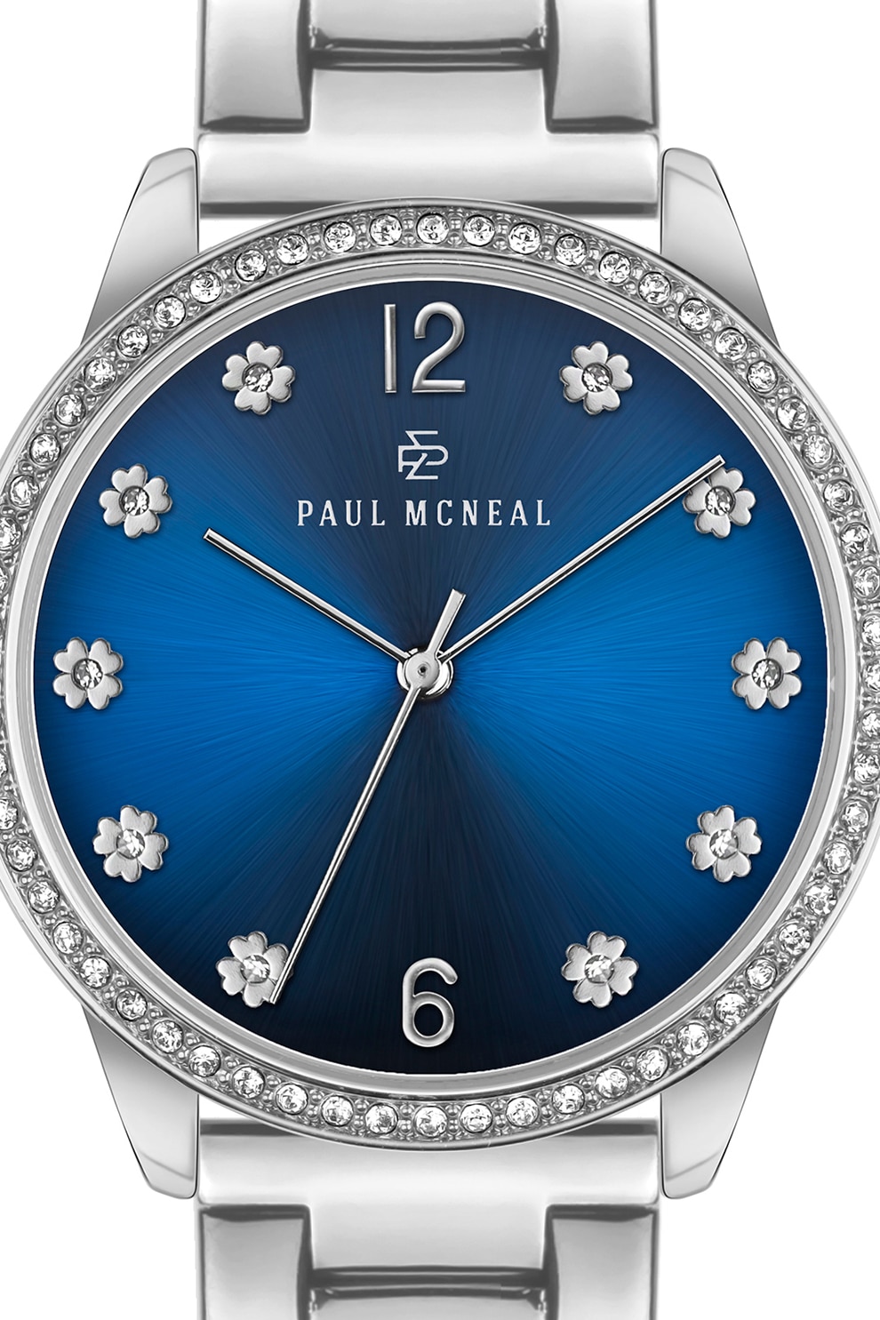 Paul McNeal, Аналогов часовник с кристали, Сребрист - eMAG.bg