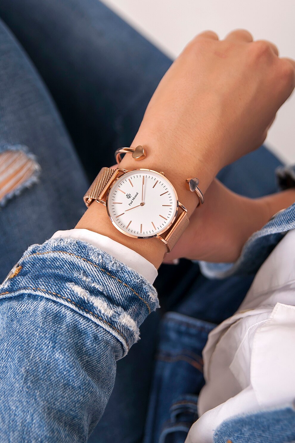 Paul McNeal, Ceas quartz cu logo pe cadran, Auriu - eMAG.ro