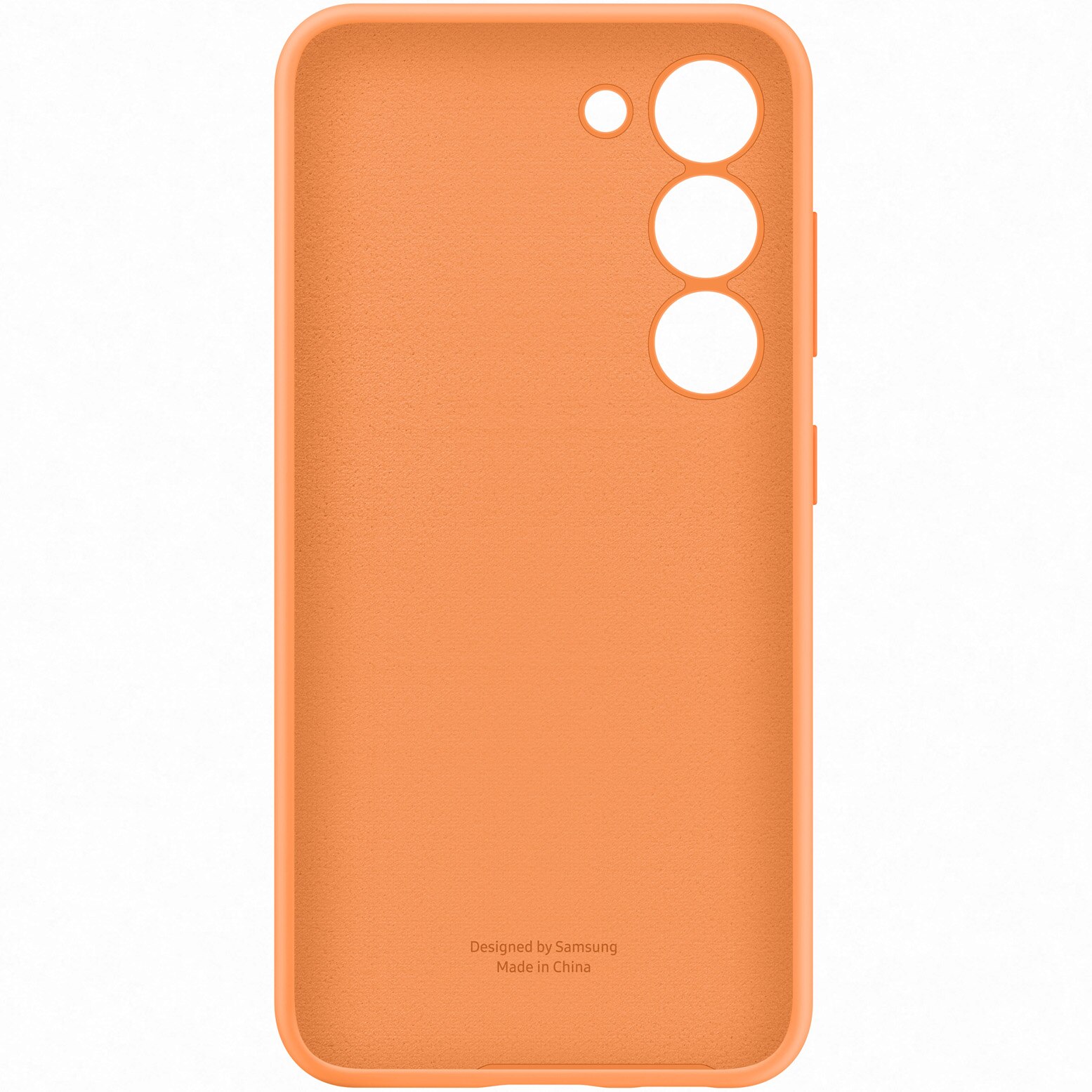 Предпазен калъф Samsung Silicone Case за Galaxy S23, Оранжев - eMAG.bg