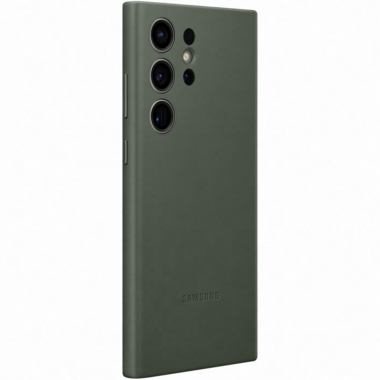 Защитен калъф Samsung Leather Case, За Galaxy S23 Ultra, Зелен - eMAG.bg