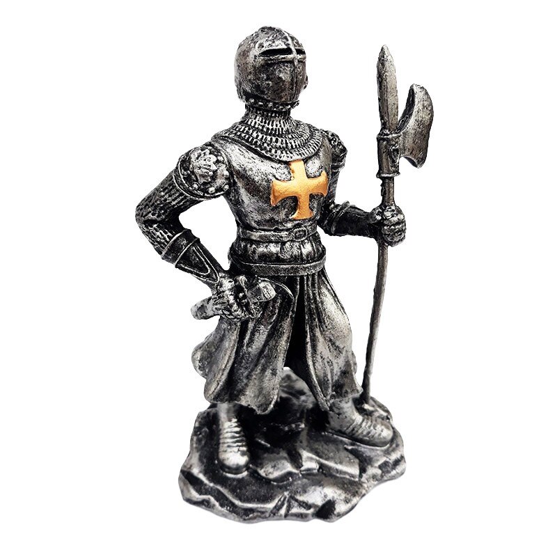 Statueta decorativa, Soldat in armura, Argintiu, 16 cm, 1950G-1 - eMAG.ro
