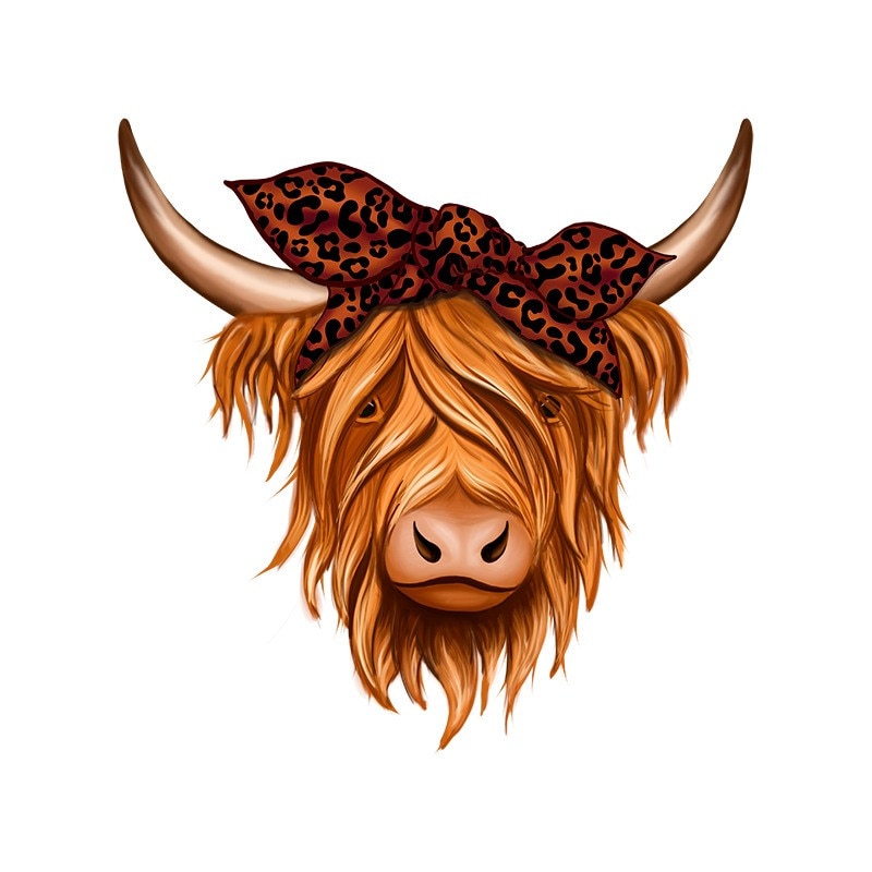 Sticker decorativ Cap de Vaca, Maro, 55 cm, 3687ST - eMAG.ro