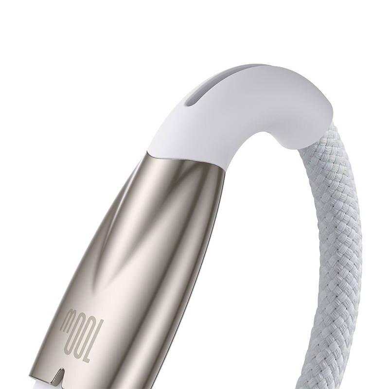 Cablu USB pentru seria USB-C Baseus Glimmer, 100W, 1m (alb) - eMAG.ro