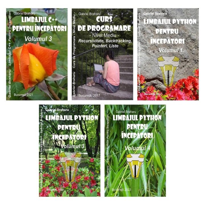 Set de 5 Carti Programare Incepatori (156), Gabriel Braharu, Colectia ...
