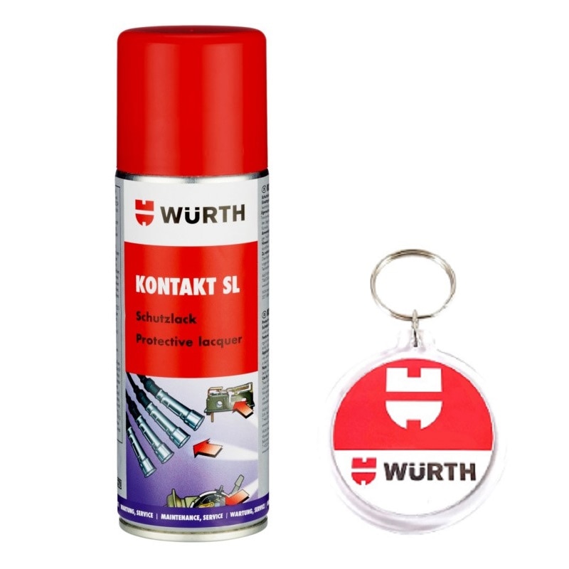 Set Spray lac contact SL lac protectie 200 ml cu Breloc Wurth - eMAG.ro