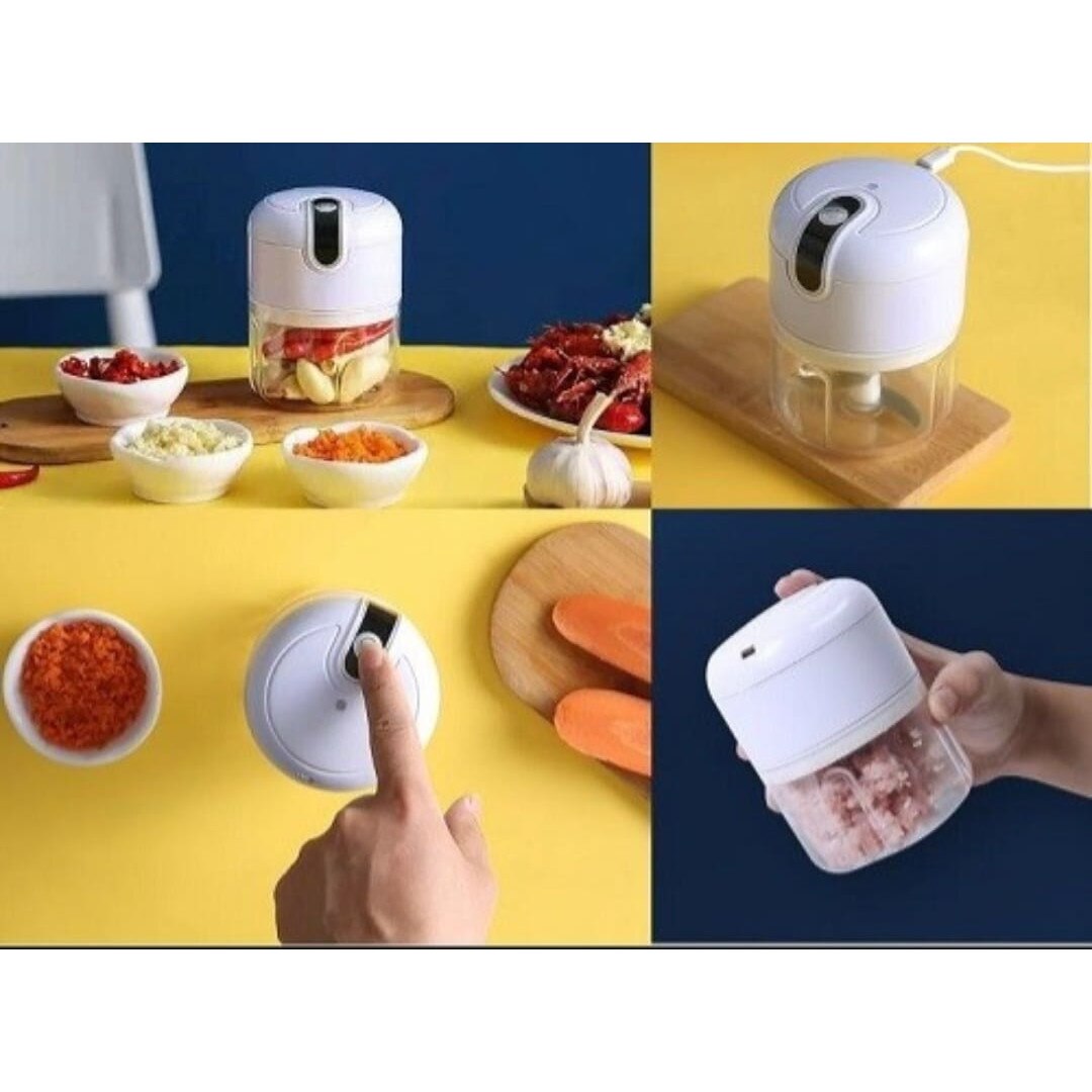 Mini tocator electric, capacitate 250 ML, 800 MP, Alb - eMAG.ro