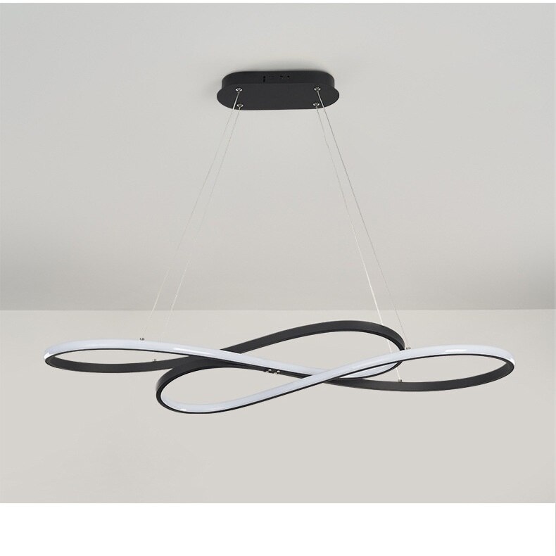 Lustra Ring Irregular cu telecomanda, diametru abajur 45 cm, LED, 40W ...