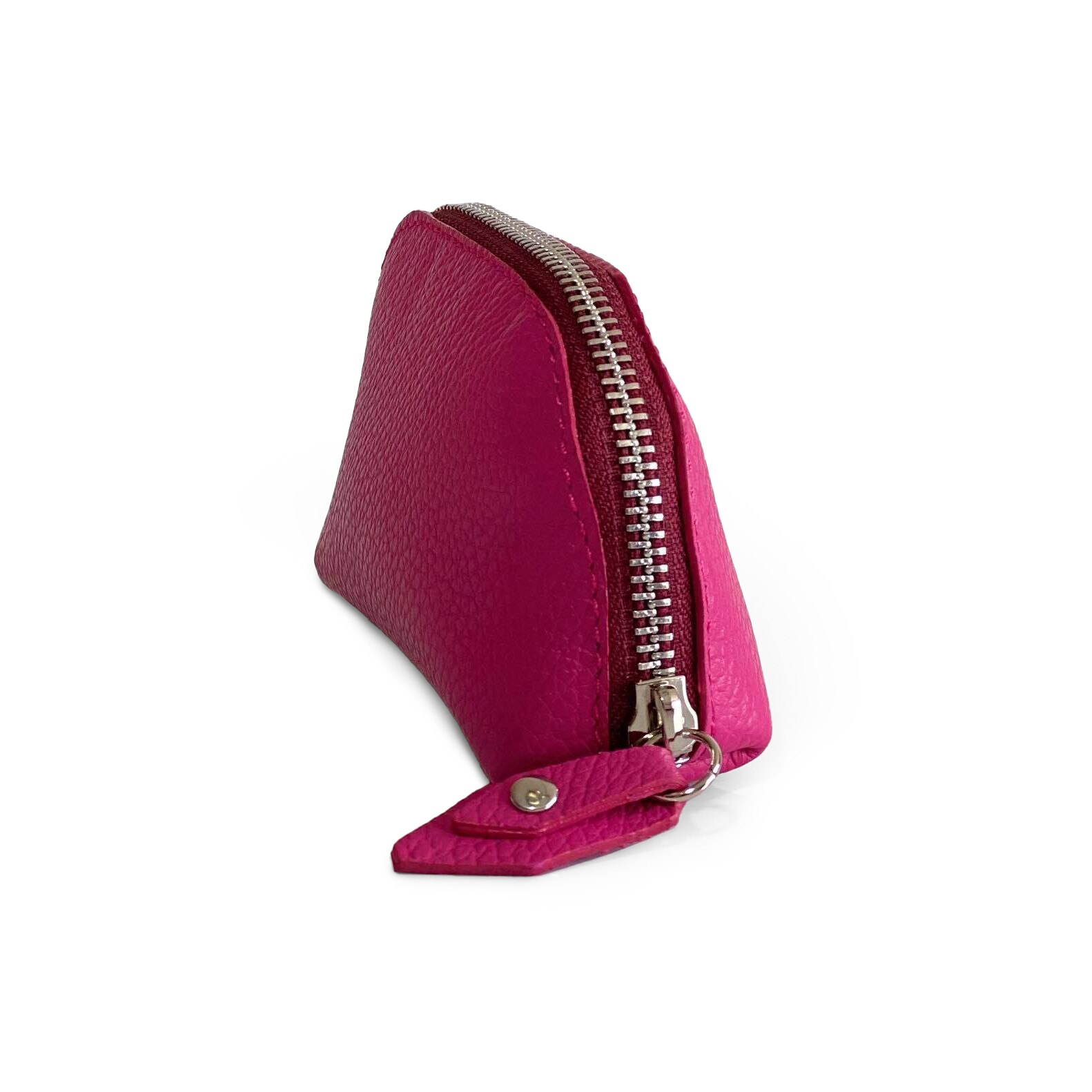 Portfard piele, ANNA FELLINI, Sun, fuxia, 12 x 5 x 8 cm - eMAG.ro