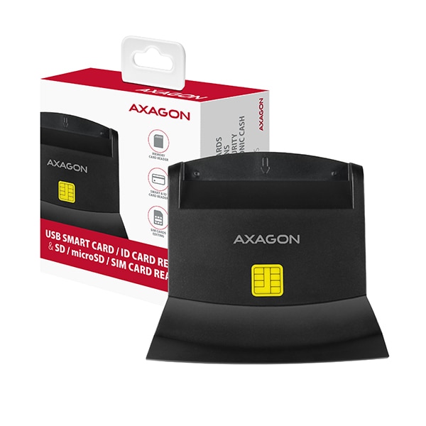Cititor USB Axagon CRE-SM2, Smart Card si SD/microSD/SIM - eMAG.ro