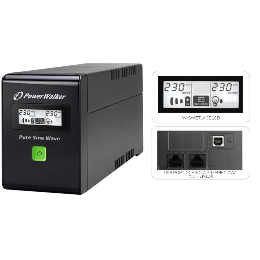 UPS, PowerWalker, 360 W, Negru - eMAG.ro