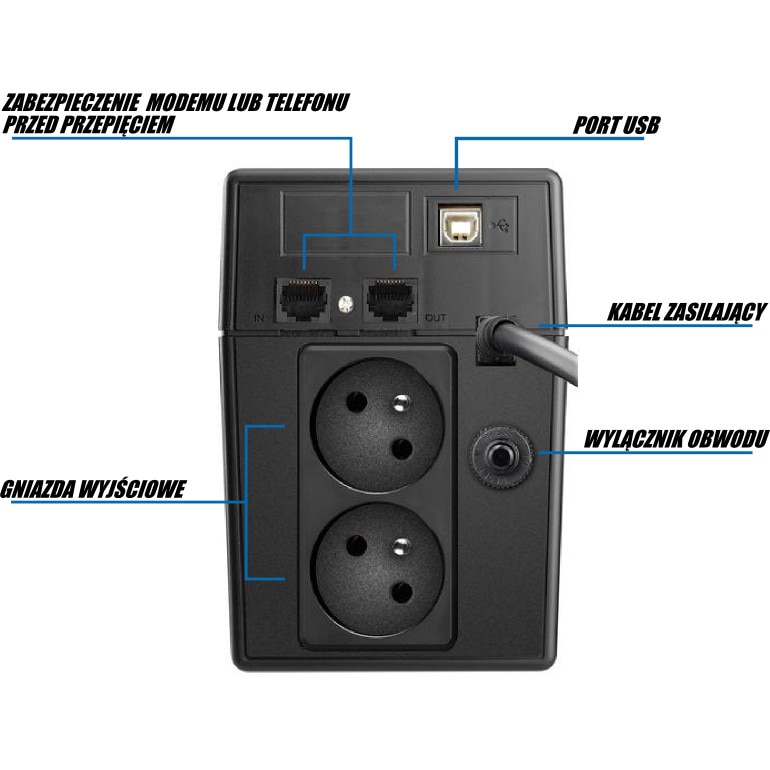 UPS, PowerWalker, 360 W, Negru - eMAG.ro