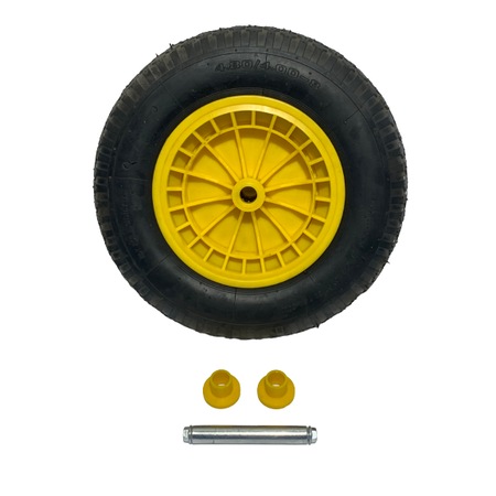 Roata roaba 4.80/4.00 - 8, ax roata cu diametrul de 20 mm si lungimea ...