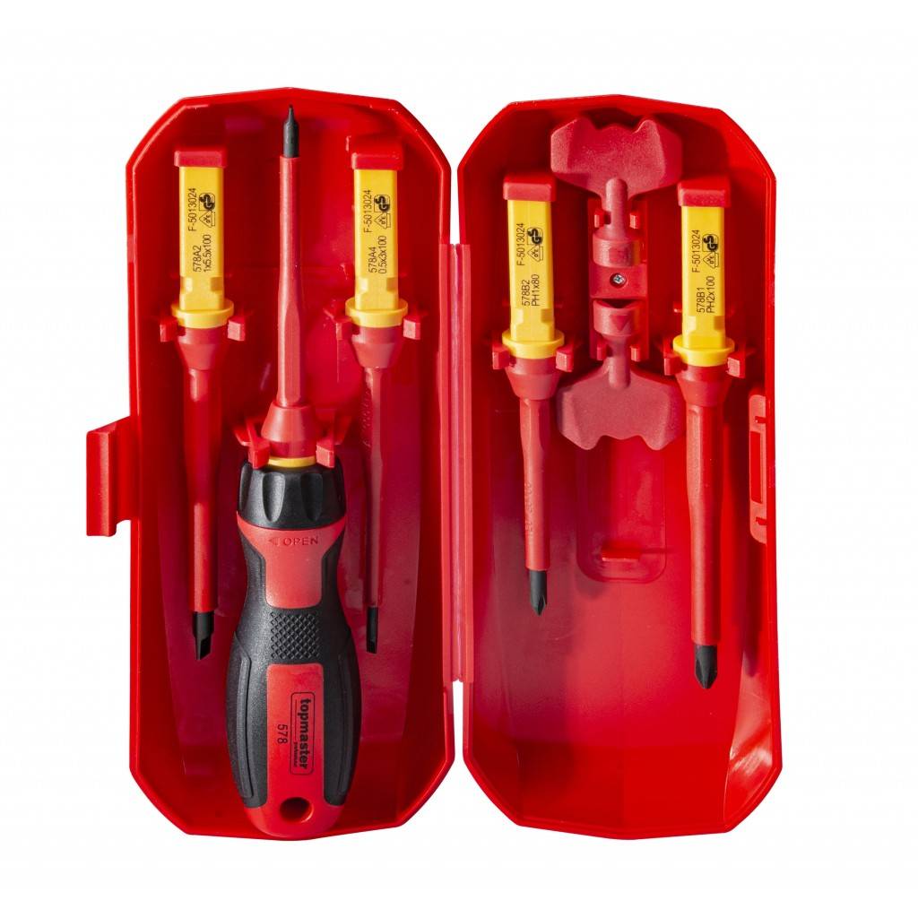 Set 8 surubelnite izolate Topmaster VDE 1000V, cu maner unic - eMAG.ro