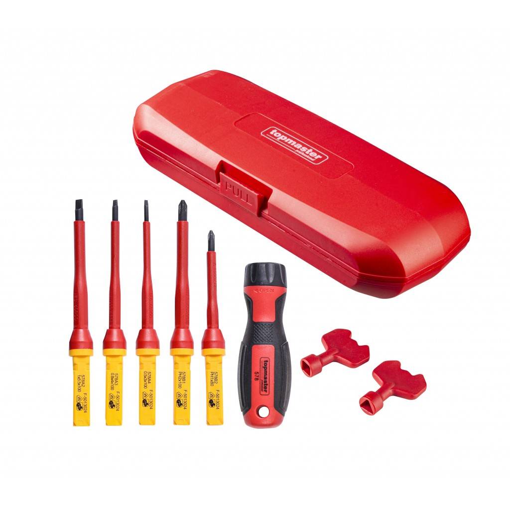 Set 8 surubelnite izolate Topmaster VDE 1000V, cu maner unic - eMAG.ro
