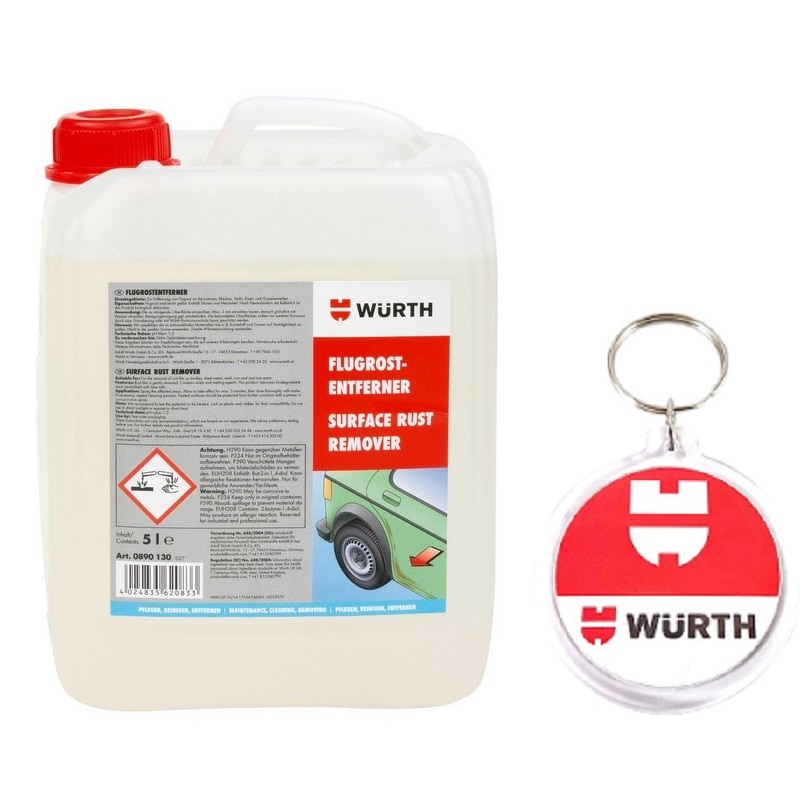 Set Solutie curatat rugina 5 L cu Breloc Wurth - eMAG.ro