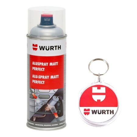 Set Spray aluminiu mat Perfect 400 ml cu Breloc Wurth - eMAG.ro