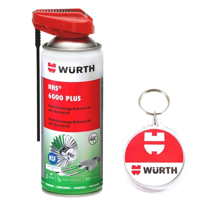 Set Spray Vaselina HHS 6000 Plus NSF 400 ml cu Breloc Wurth - eMAG.ro
