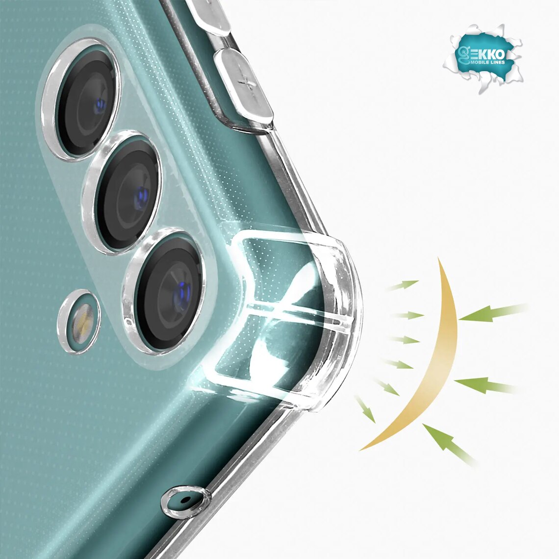 Ütésgátló burkolat Samsung Galaxy A14 5G-hez, rugalmas szilikonból, lökhárító ejtésgátló ...