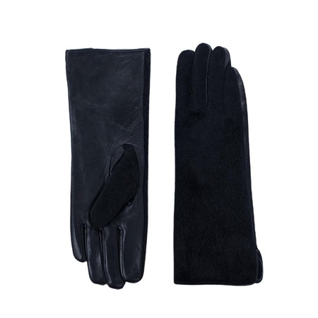 Manusi dama, Art of Polo, Piele naturala/Poliester, 30 cm, Negru - eMAG.ro