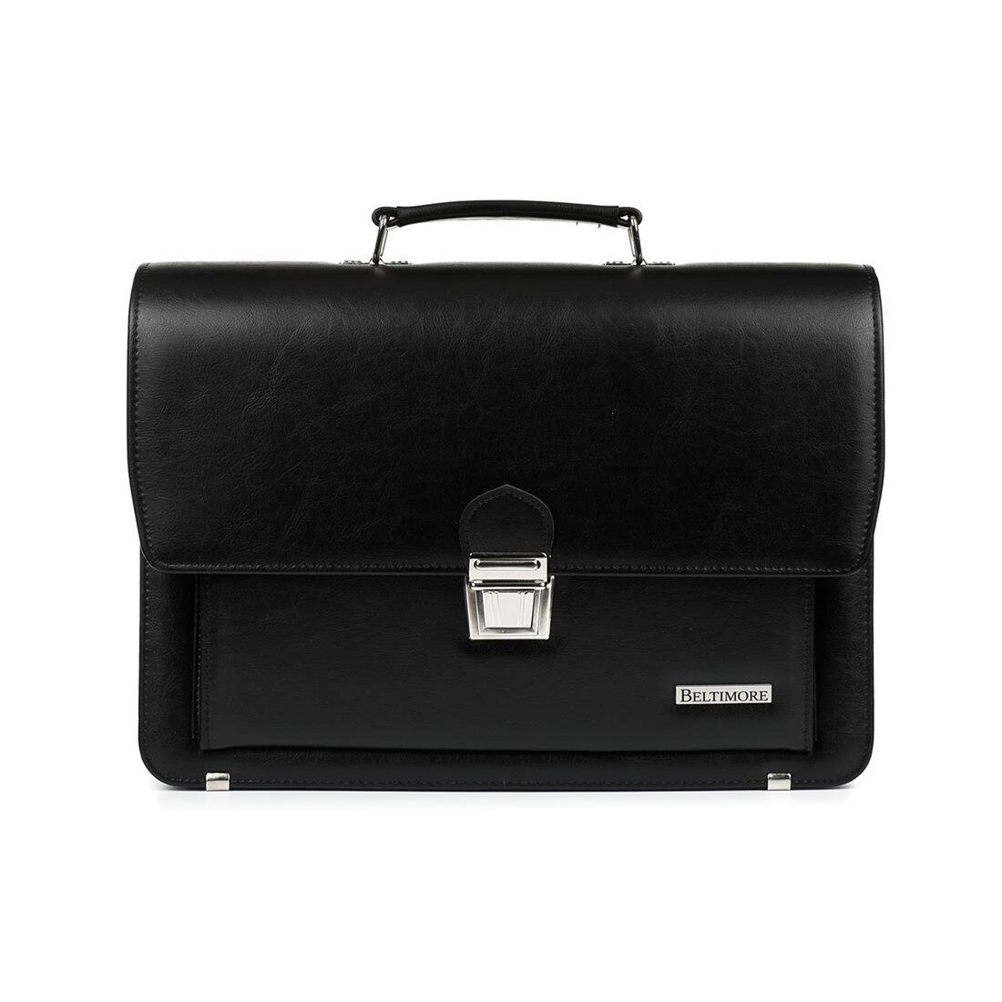 Servieta barbateasca, Beltimore, Piele, Negru - eMAG.ro