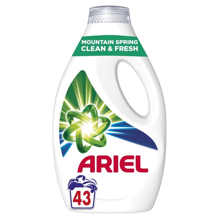 Течен перилен препарат Ariel Mountain Spring Clean & Fresh, за 43 ...