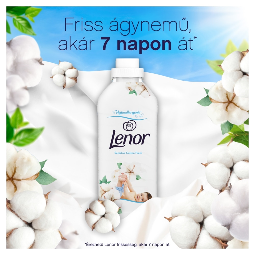 Balsam de rufe Lenor Sensitive Cotton Freshness, pentru 48 de spalari ...