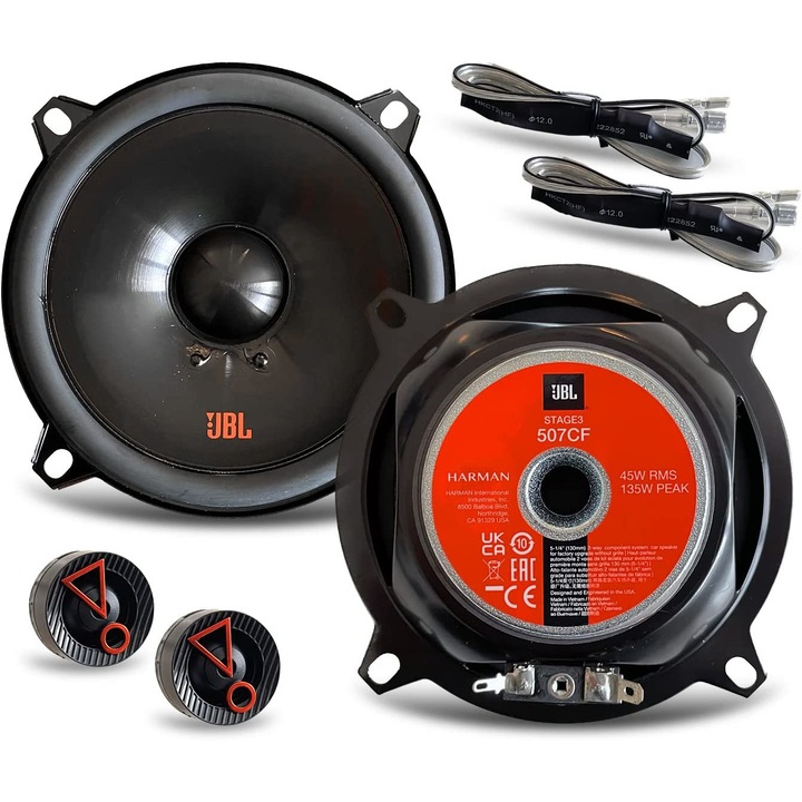 Difuzoare auto componente JBL Stage3 507CF, 13cm, 45W RMS, set 2 bucati ...