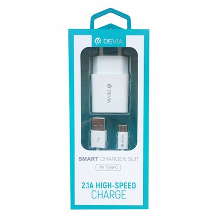 Adaptor DEVIA, Cablu Type C, White - eMAG.ro