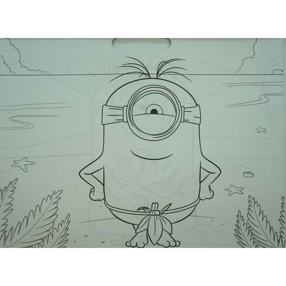 Set pictura Minions, 39 de Planse de colorat, Stickere reutilizabile si ...