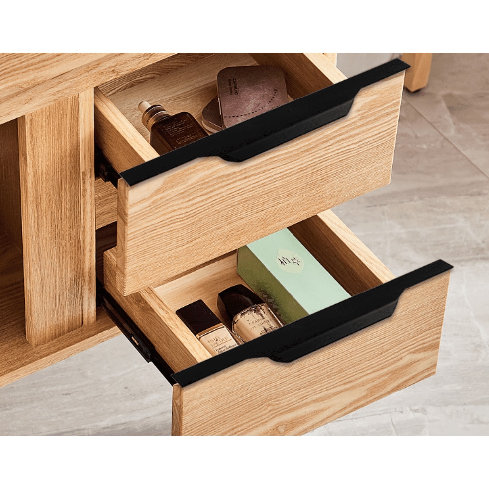 Maner mobila, Aluminiu, 600mm, Negru - eMAG.ro