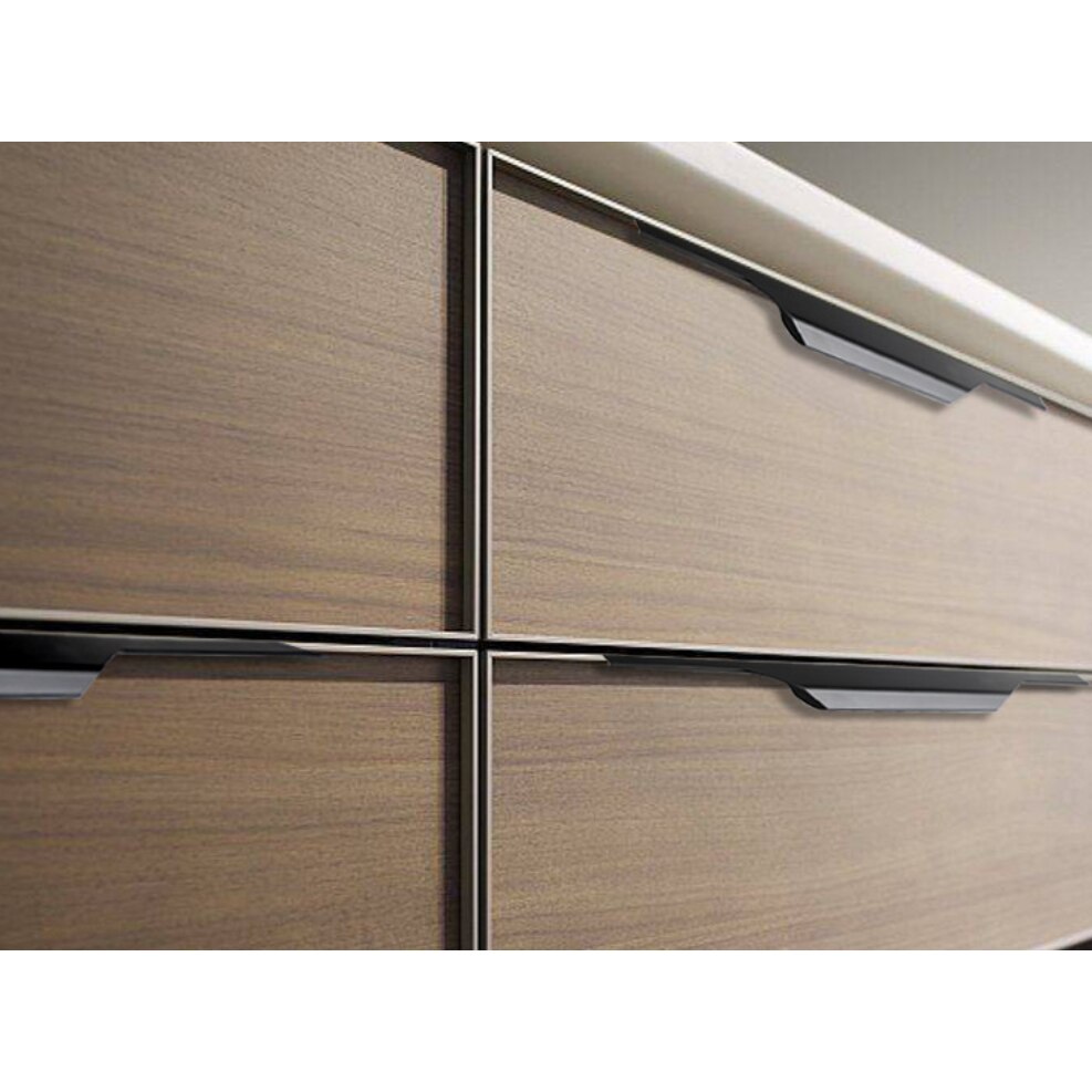 Maner mobila, Aluminiu, 600mm, Negru - eMAG.ro