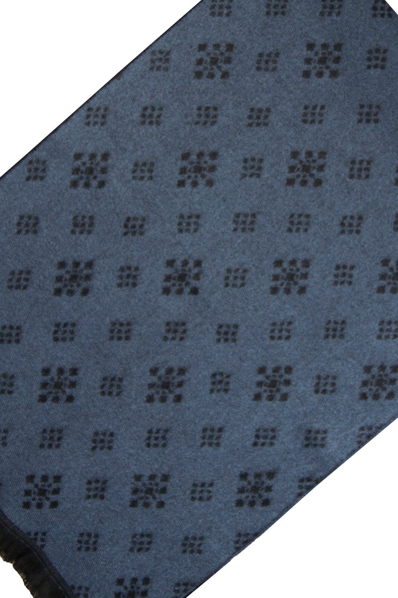 Fular elegante barbati din viscoza, Newtone, F03, Negru si albastru, Cu ...