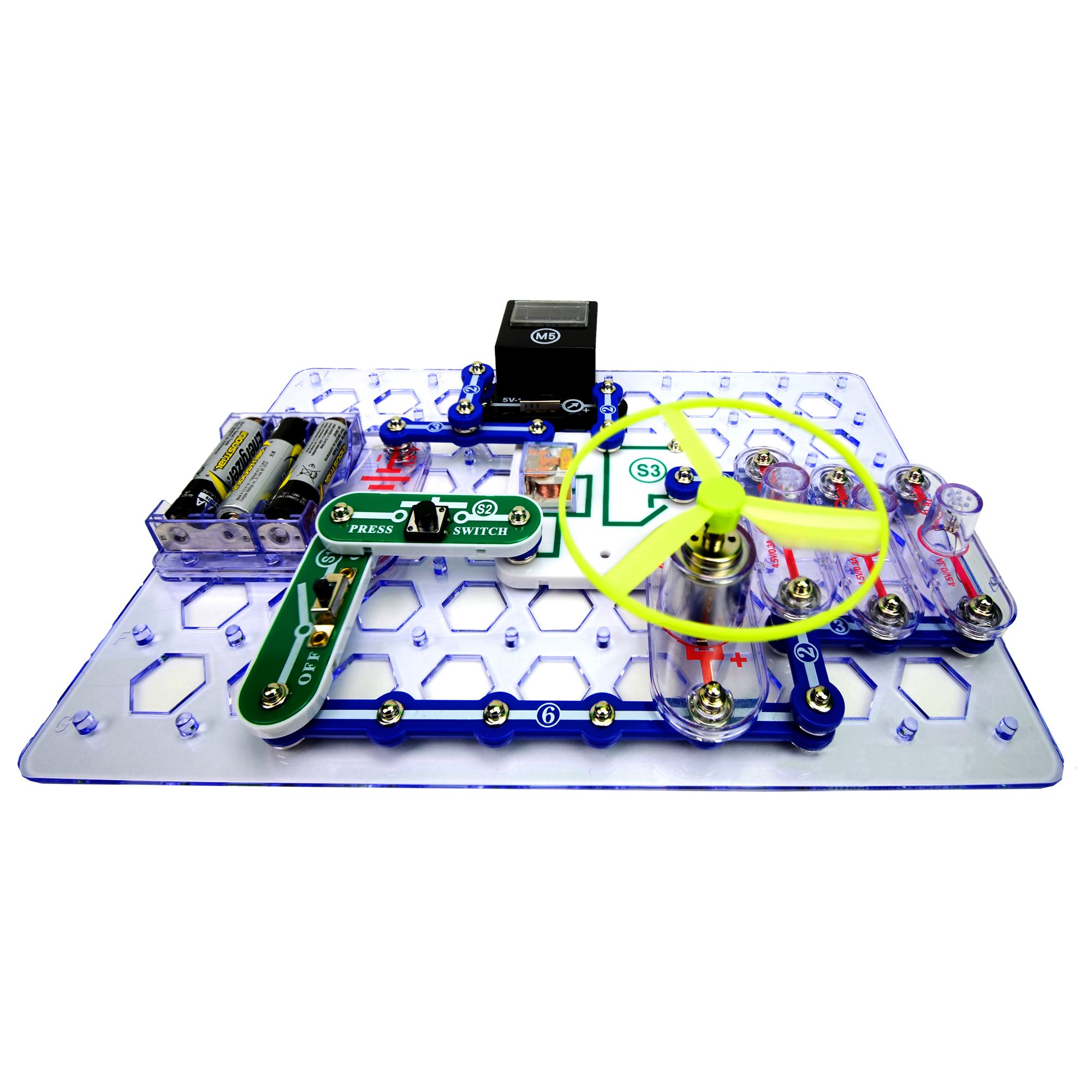 Set cu circuite electronice pentru copii, Elenco Snap Circuits STEM, 85 ...