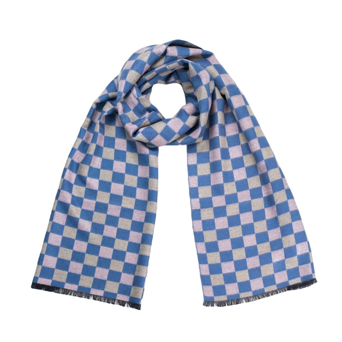 Fular barbati cu carouri, Art of Polo, Modal, 180x30 cm, Albastru/Gri ...