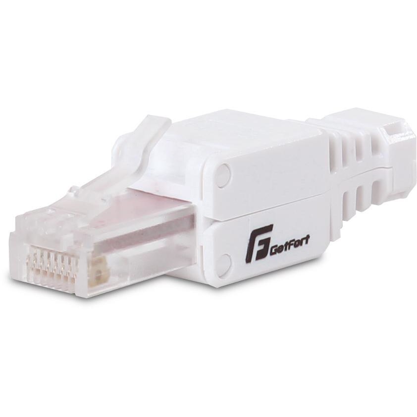Mufa RJ45 Getfort, Cat 5e, UTP, PVC, Alb - eMAG.ro