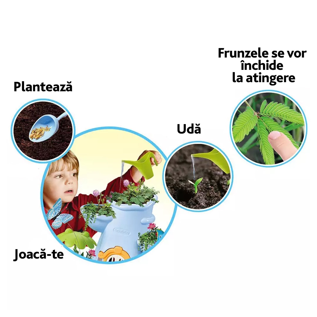 Set educativ Micul Gradinar, cu lumini si sunete, albastru - eMAG.ro