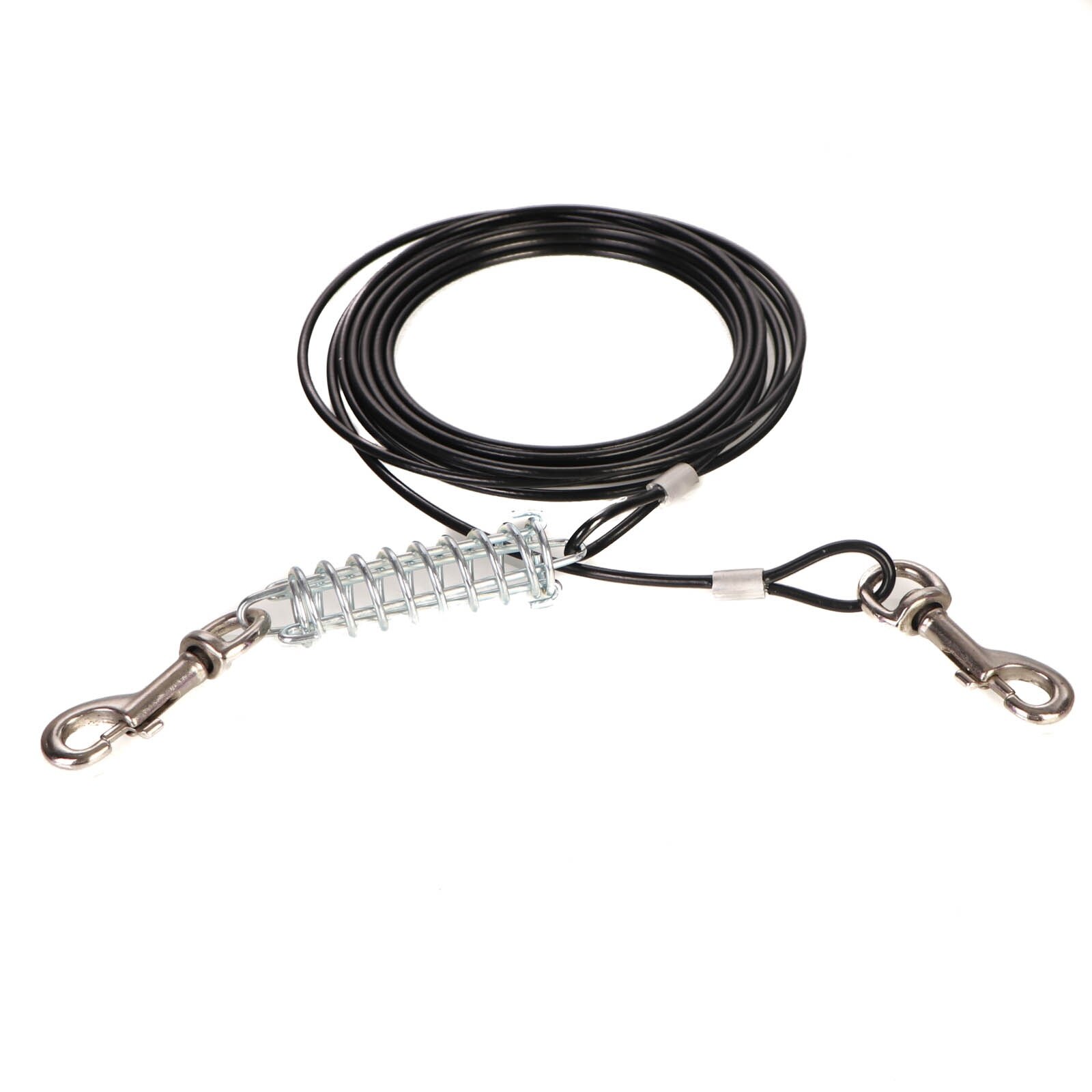 Cablu lesa caini PetGear, HappyPet, Inox/Plastic, 4.7 m, Negru - eMAG.ro