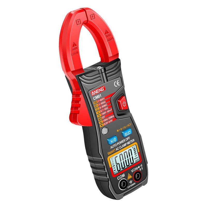 Clampmetru, multimetru smart digital ANENG CM81, DC(V), DC(A), AC(V ...
