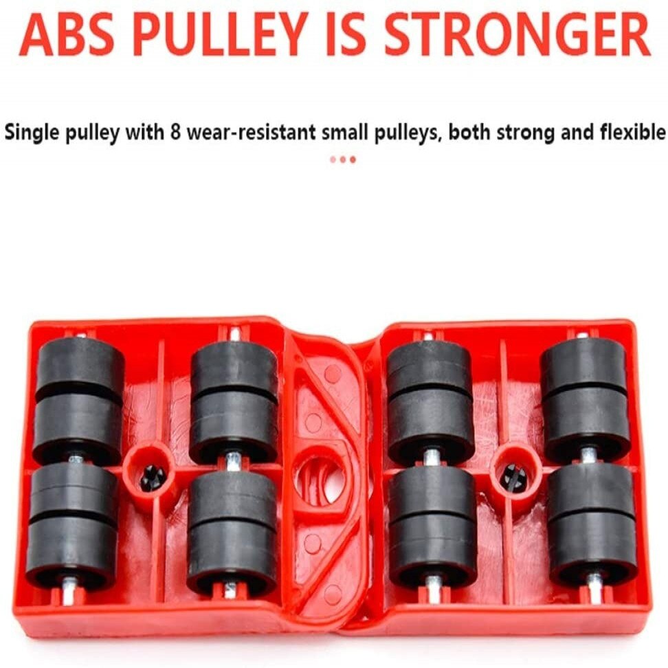 Kit mutat mobilier 4 platforme cu roti > 1 parghie metalica - eMAG.ro