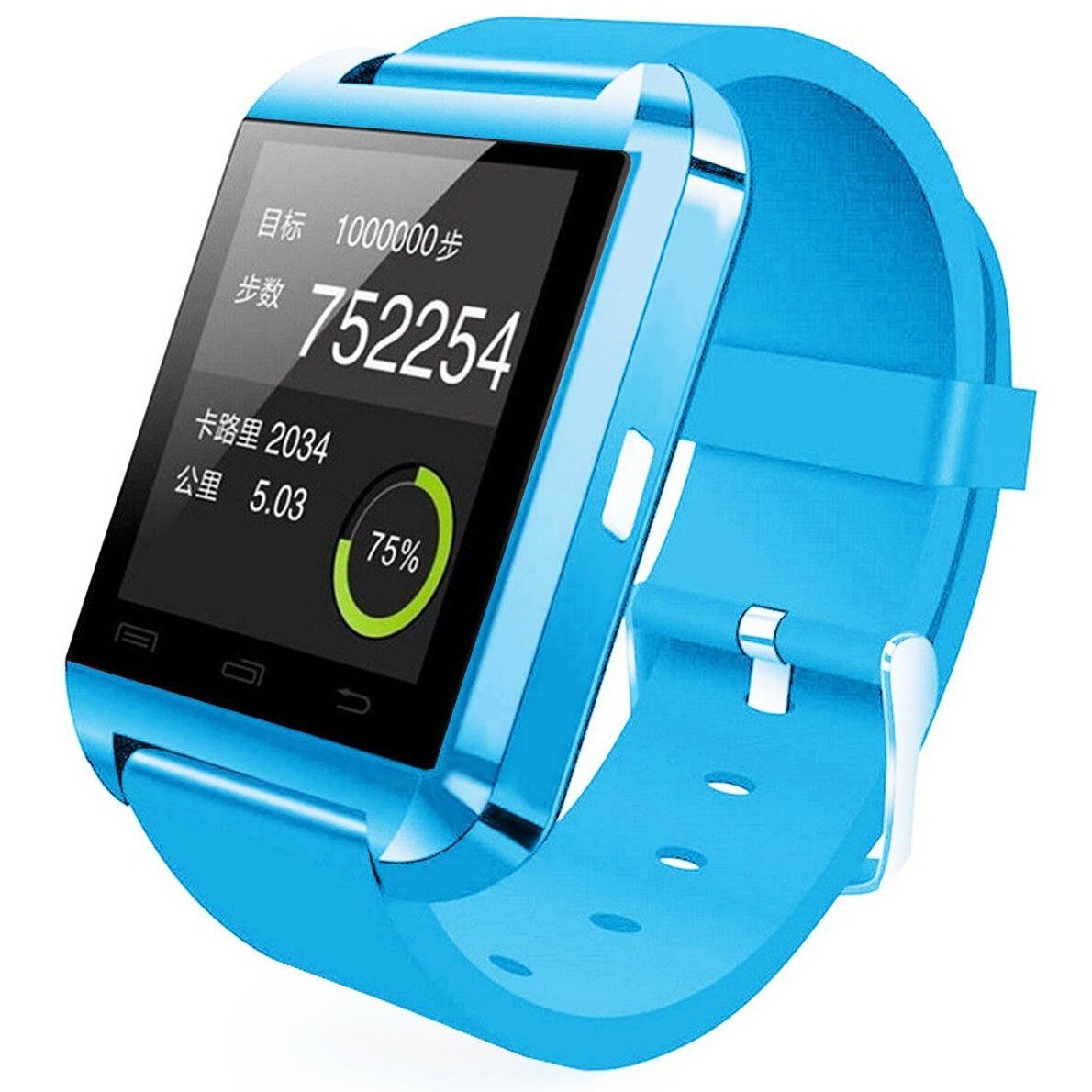 Часовник Smartwatch iUni U8+, Light Blue - eMAG.bg