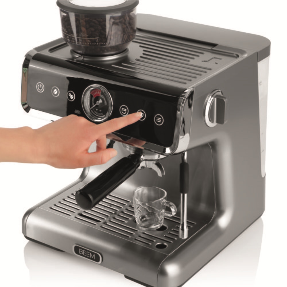 Espressor cu rasnita BEEM, Espresso Grind Profession, 15 bar, 30 trepte de macinare, ideal ...